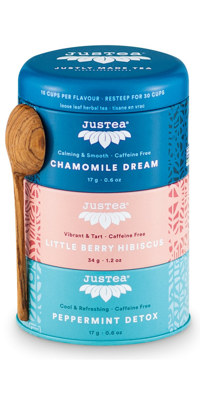 Buy JusTea Herbal Tea Trio Tin with Spoon at Well.ca | Free Shipping ...