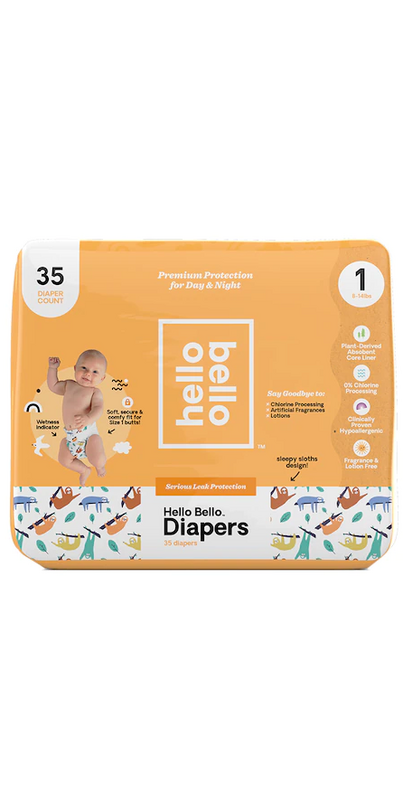Buy Hello Bello Diapers Sleepy Sloths Print at Well.ca | Free Shipping ...