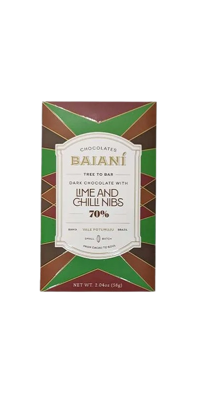 Buy Baiani Dark Chocolate with Lime & Chili Nibs 70% at Well.ca | Free ...