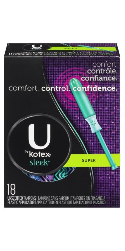 Buy U by Kotex Sleek Tampons Super Full-Size Applicator at Well.ca ...