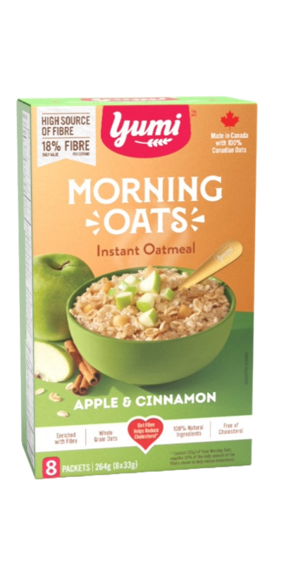 Buy Yumi Organics Instant Oatmeal Morning Oats Apple & Cinnamon at Well ...