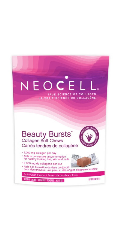 Buy NeoCell Beauty Bursts Collagen Soft Chews Fruit Punch Flavour at ...