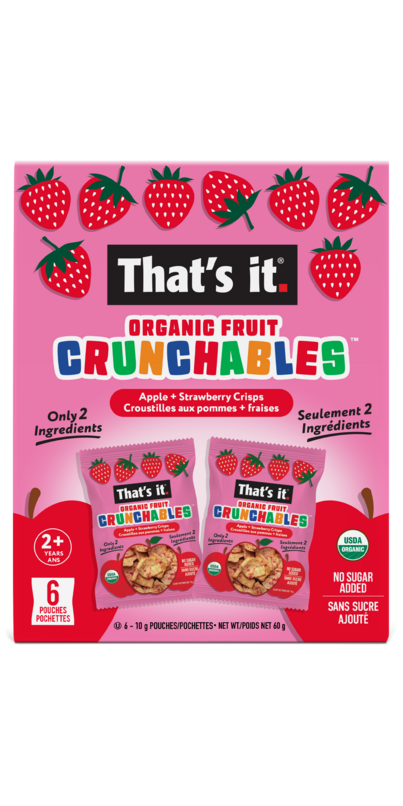 Buy That's it. Organic Crunchables Apple + Strawberry Crisps at Well.ca ...