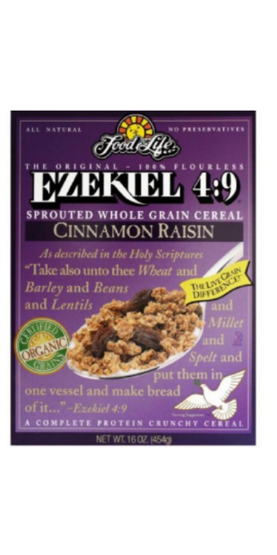 Buy Food For Life Ezekiel 4:9 Sprouted Crunchy Cereal Cinnamon Raisin ...