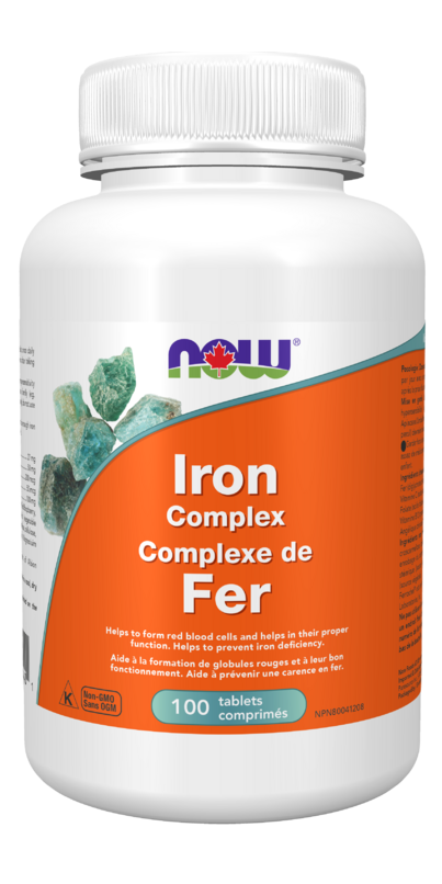 Achetez NOW des comprimés de complexe de fer sur Well.ca | Livraison ...