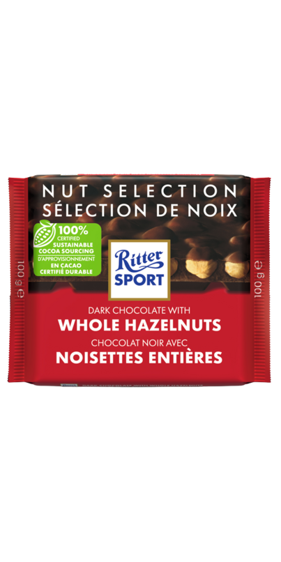 Buy Ritter Sport Dark Chocolate with Whole Hazelnuts Square at Well.ca ...