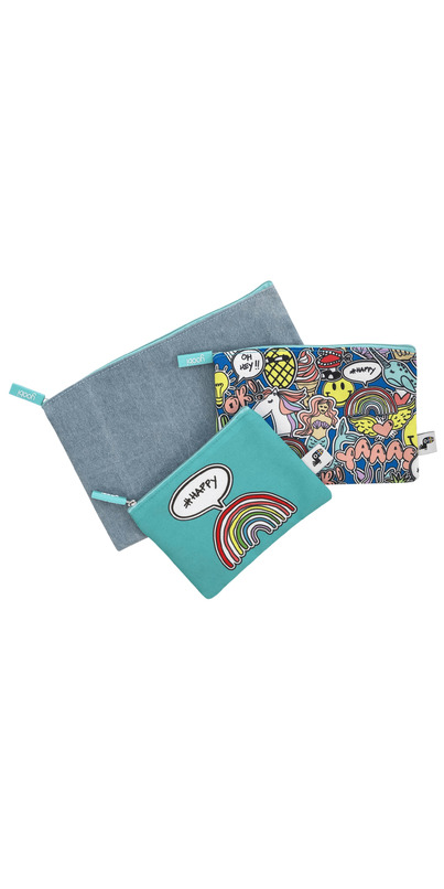Buy Yoobi Zip Pouch Doodles & Denim at Well.ca | Free Shipping $35+ in ...