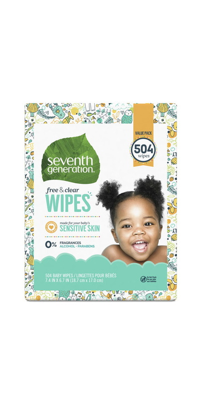 Buy Seventh Generation Sensitive Baby Wipes Flip-Top Dispenser Free ...