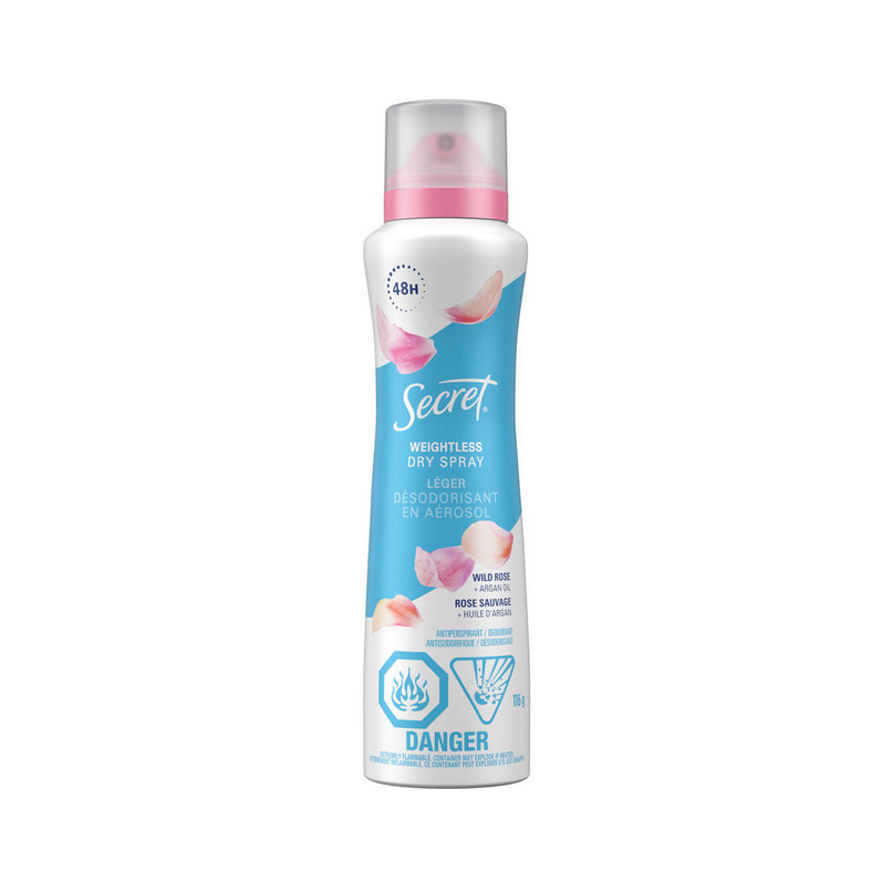 Buy Secret Dry Spray Antiperspirant Deodorant Wild Rose and Argan Oil ...