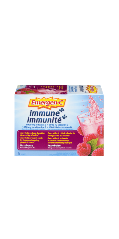 Achetez Emergen-C Immune + Raspberry Vitamin C Multivitamin Supplement ...