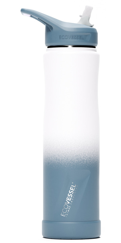 Buy EcoVessel The Summit Water Bottle with Straw Winter Storm at Well ...