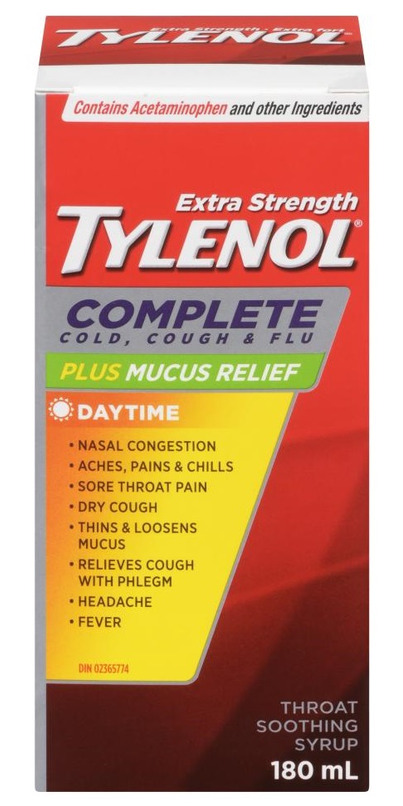 Buy Tylenol Extra Strength Complete Cold, Cough & Flu Syrup at Well.ca ...