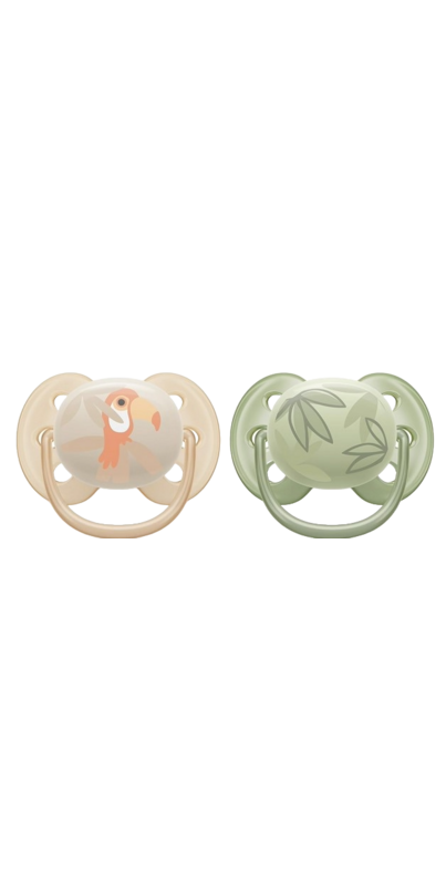 Buy Philips AVENT Ultra Soft Pacifier Toucan and Green Leaves at Well ...