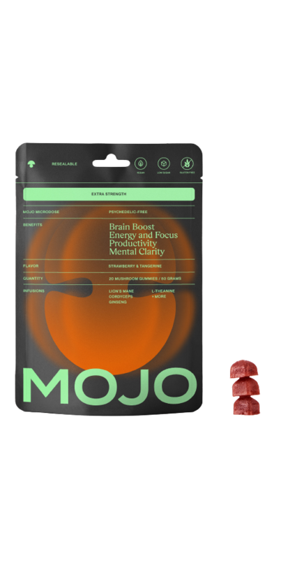 Acheter MOJO Extra Strength Brain Boost Gummies Strawberry & Tangerine ...
