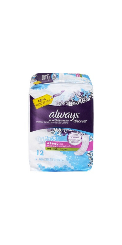 Buy Always Discreet Maximum Long Length Pads at Well.ca | Free Shipping ...