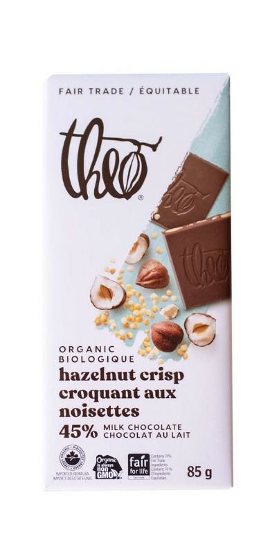 Buy Theo 45% Milk Chocolate Bar Hazelnut Crisp at Well.ca | Free ...