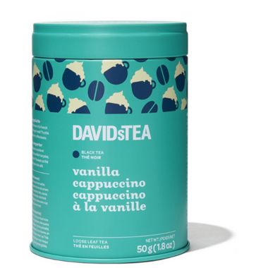 Buy DAVIDsTEA Loose Leaf Tea Tin Vanilla Cappuccino at Well.ca | Free Shipping $35+ in Canada