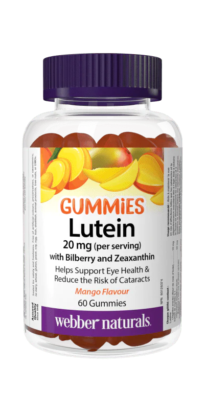 Buy Webber Naturals Lutein Gummies with Bilberry and Zeaxanthin 20mg ...