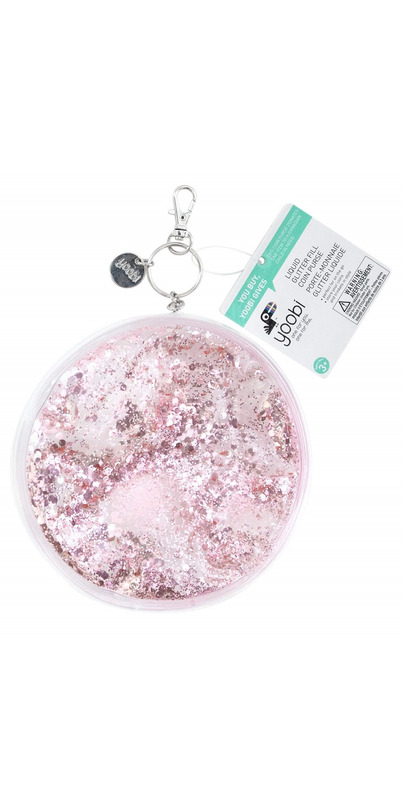 Buy Yoobi Coin Purse Keychain Pink Liquid Glitter at Well.ca | Free ...