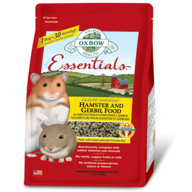 Buy Oxbow Essentials Healthy Handfuls Hamster and Gerbil Food at Well ...