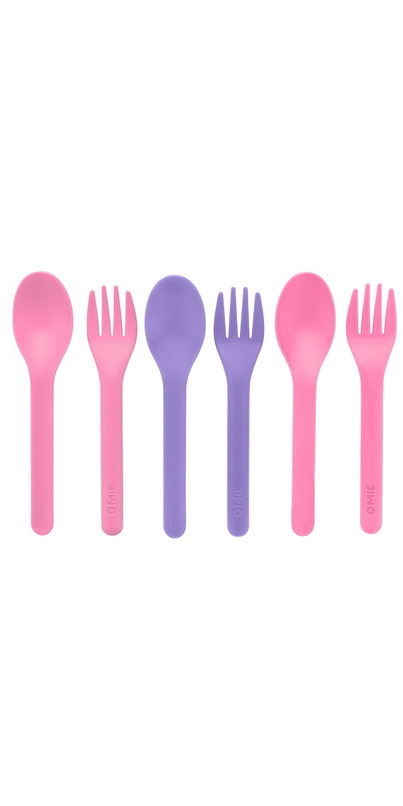 Buy OmieLife Fork & Spoon Set Pink and Purple at Well.ca | Free ...