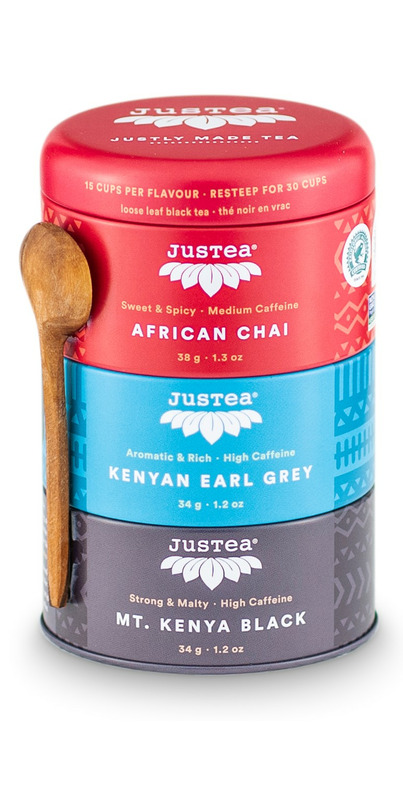 Buy JusTea Black Tea Trio Tin with Spoon at Well.ca | Free Shipping $35 ...