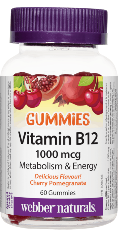 Buy Webber Naturals Vitamin B12 1000mcg Gummies at Well.ca | Free Shipping $35+ in Canada