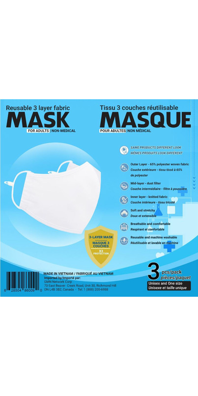 Buy Sequence Health Ltd. Mask for Adults White at Well.ca | Free ...
