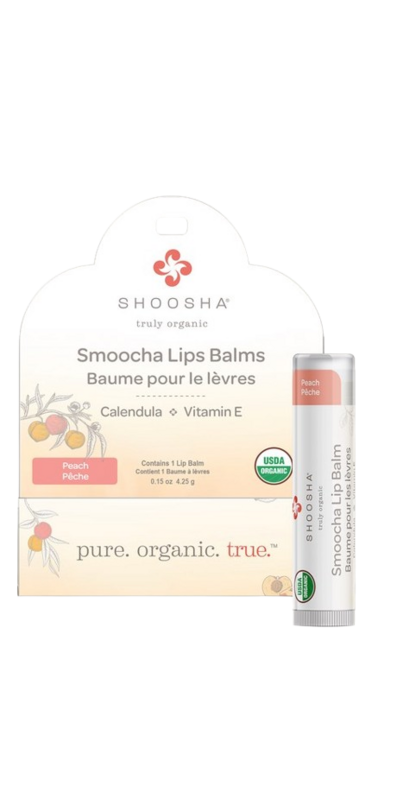 Buy Shoosha Organic Smoocha Lip Balms Peach at Well.ca | Free Shipping ...