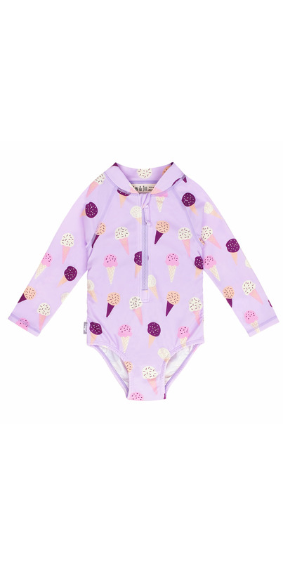 Buy Jan & Jul One Piece UV Swimsuit Lavender Ice Cream at Well.ca ...