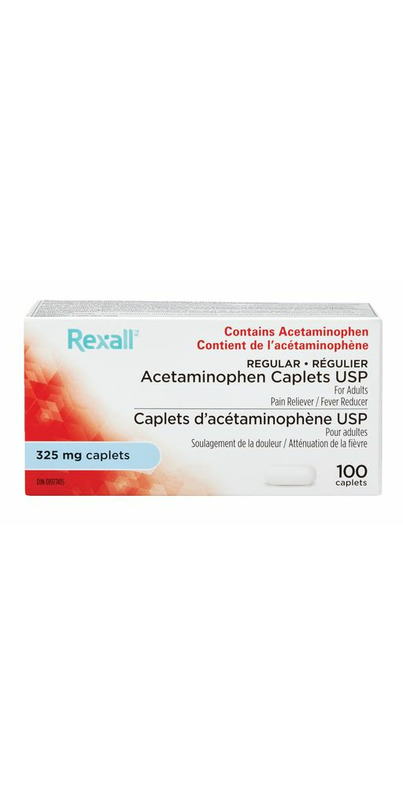 Buy Rexall Acetaminophen 325mg at Well.ca | Free Shipping $35+ in Canada