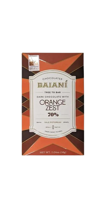 Buy Baiani Dark Chocolate with Orange Zest 70% at Well.ca | Free ...