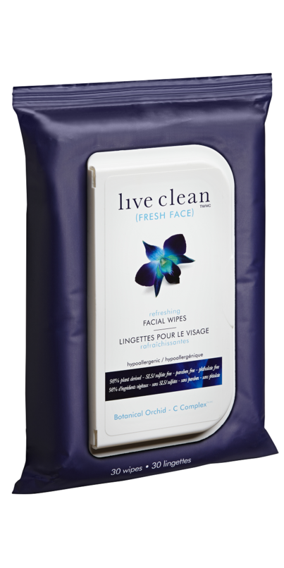 Buy Live Clean Fresh Face Refreshing Facial Wipes at Well.ca | Free ...