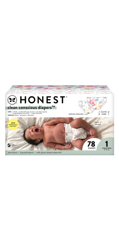 Buy The Honest Company Club Box Diapers Rose Blossom and Tutu Cute at ...