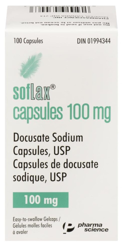 Achetez Soflax Docusate Sodium chez Well.ca | Livraison gratuite 35 ...