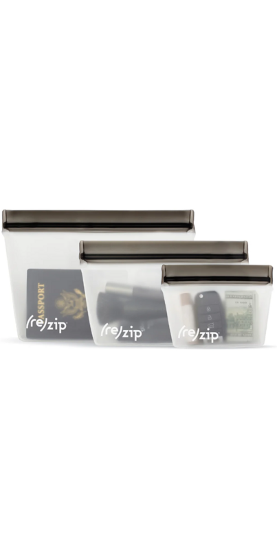 Buy (re)zip Stand-Up Reusable Storage Bag Set Grey at Well.ca | Free ...
