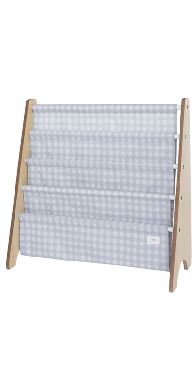 Buy 3 Sprouts Recycled Fabric Book Rack Blue Gingham at Well.ca | Free ...