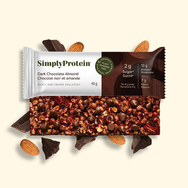Buy Simply Protein Plant Based Protein Bars Dark Chocolate Almond at ...
