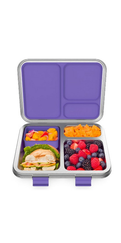 Buy Bentgo Kids Stainless Steel Lunch Box Purple at Well.ca | Free ...