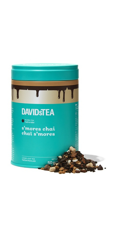 Acheter DAVIDsTEA Loose Leaf Tea Tin S’mores Chai à Well.ca | Livraison gratuite 35 $ + au Canada