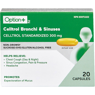 Buy Option+ Celltrol Bronchi & Sinuses 300mg at Well.ca | Free Shipping ...