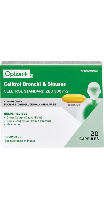 Buy Option+ Celltrol Bronchi & Sinuses 300mg at Well.ca | Free Shipping ...