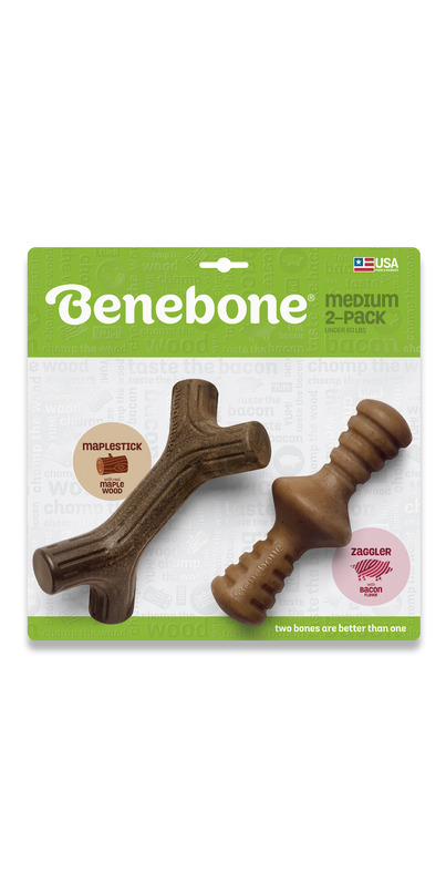 Buy Benebone Medium Dog Chew Maplestick/Zaggler Bacon at Well.ca | Free ...