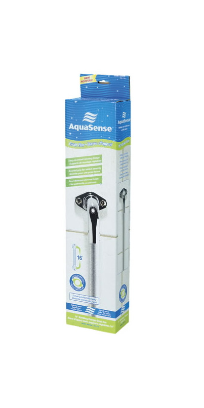 Buy AquaSense Knurled Chrome Grab Bar with Rotating Flange at Well.ca ...
