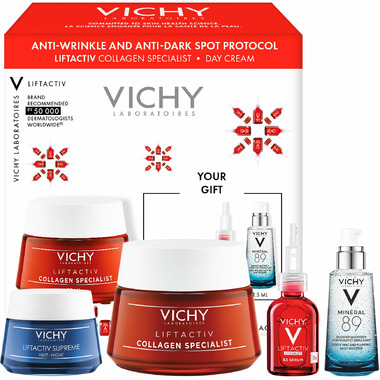 Buy Vichy Liftactiv Collagen Specialist Anti-Aging Face Moisturizer Set ...