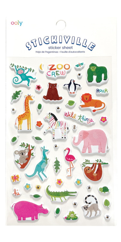 Buy OOLY Stickiville Stickers Standard Zoo Crew at Well.ca | Free ...