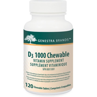 Buy Genestra D3 1000 Chewable at Well.ca | Free Shipping $35+ in Canada