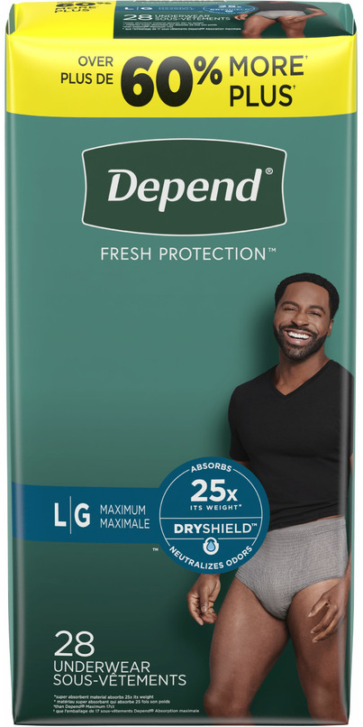 Buy Depend Fresh Protection Men's Incontinence Underwear Large at Well ...