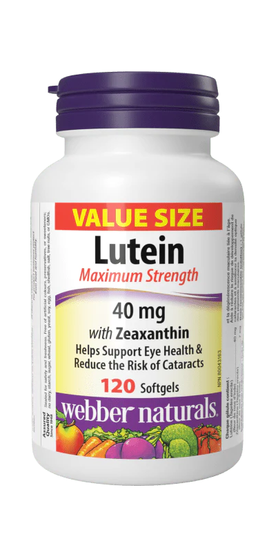 Buy Webber Naturals Lutein with Zeaxanthin Maximum Strength 40mg at ...