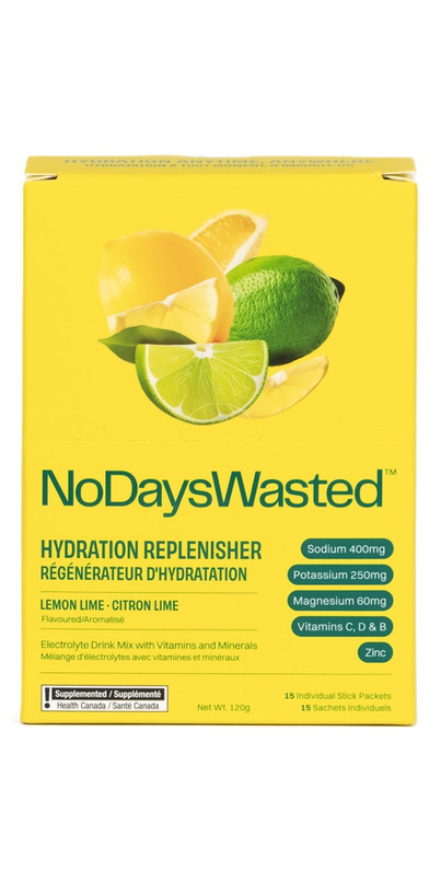 Achetez No Days Wasted Hydration Replenisher Electrolyte Mix Citron ...